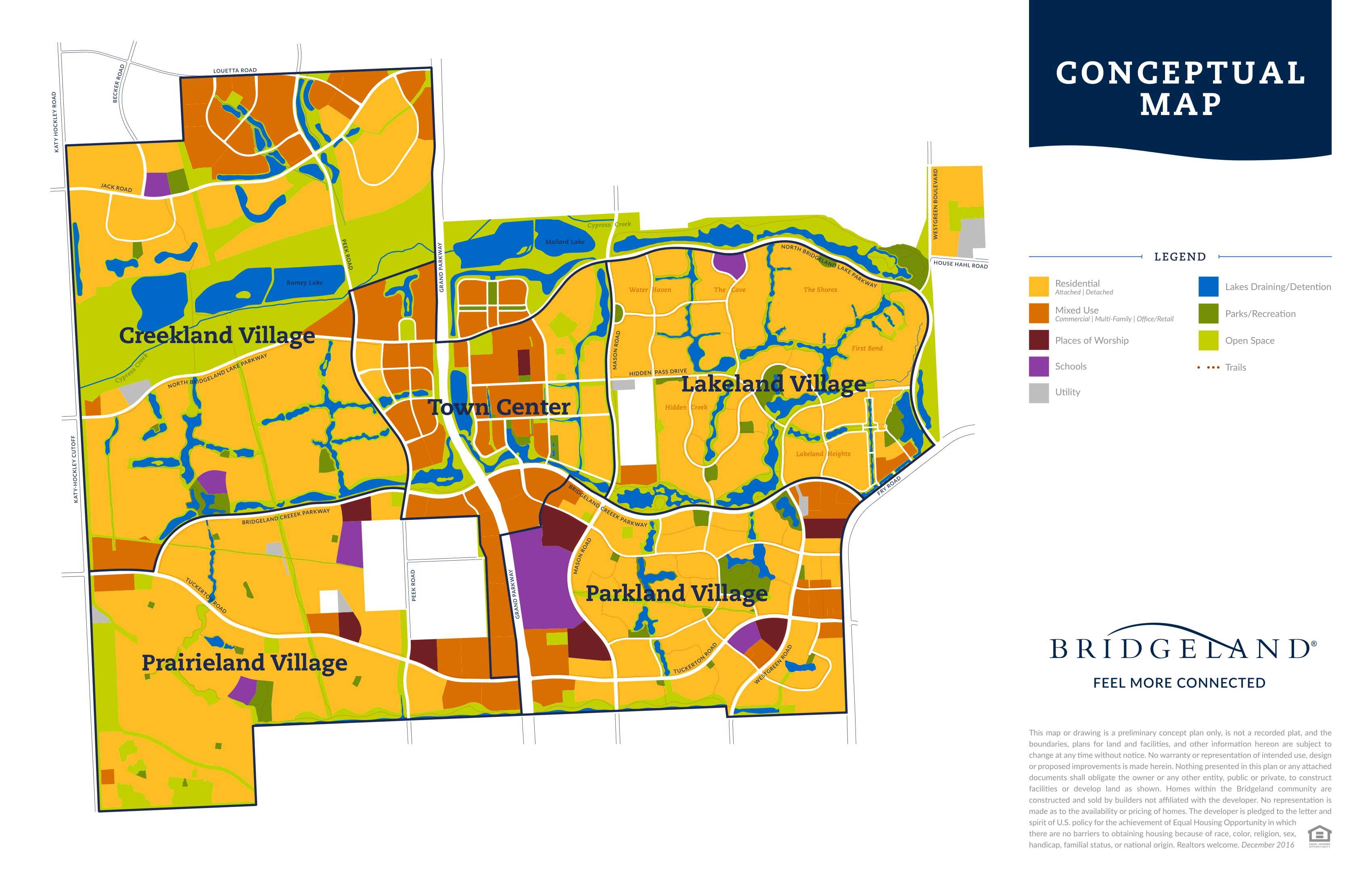 New Homes in Bridgeland: 65ft. lots - Home Builder in Cypress TX