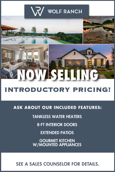 New Homes in Wolf Ranch - Home Builder in Georgetown TX